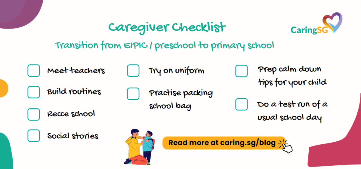 Transition from Preschool & EIPIC to Primary School – CaringSG